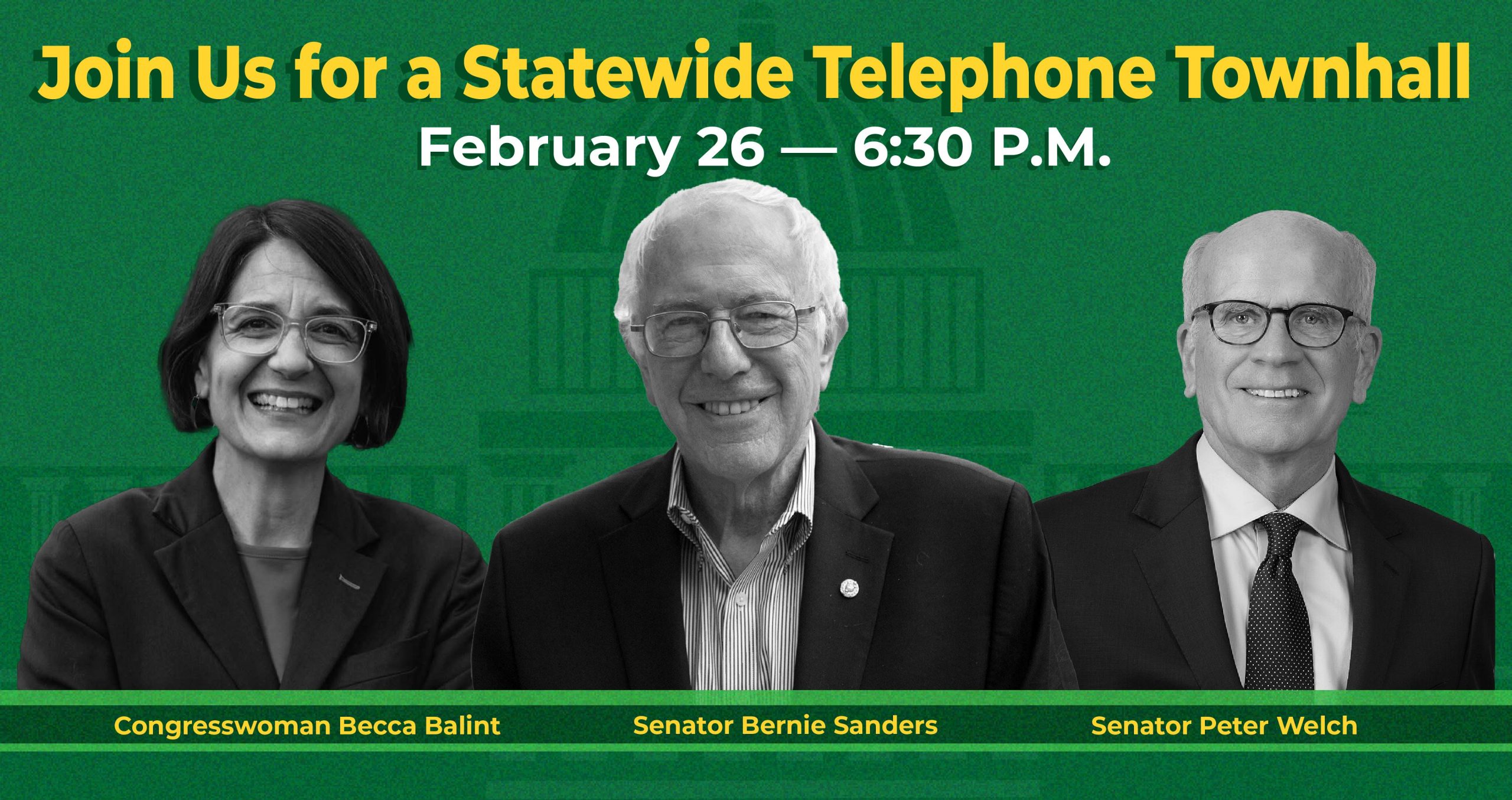 Statewide Telephone Town Hall » Senator Bernie Sanders